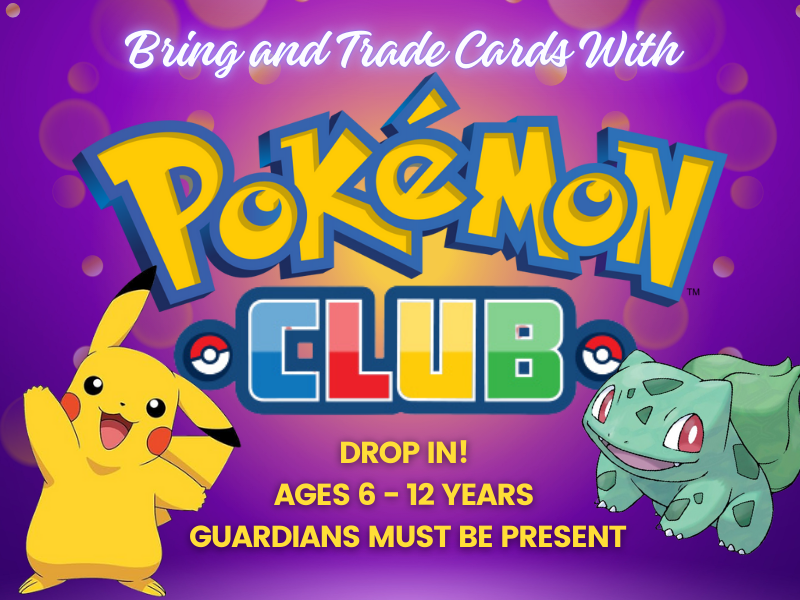 Pokemon Club | Drop In Wednesdays! | Bridgewater Public Library